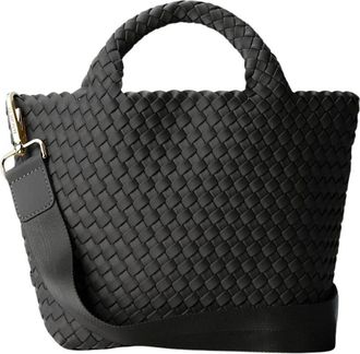 Naghedi Femme, Sacs, Gris, Taille: ONE Size Woven Tote Bag