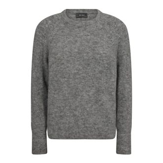 Mos Mosh MOS Mosh - Pull en Tricot Doux en Gris Chin&eacute; - Femme - Pulls - Gris - Taille: 42 FR
