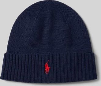 Polo Ralph Lauren Beanie aus Wolle mit Label-Stitching