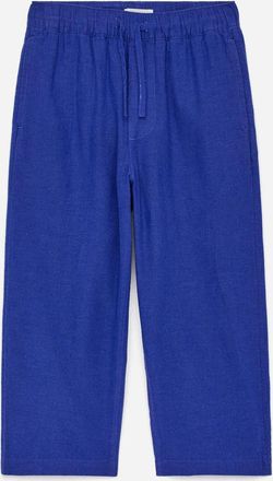 Arket Hose Aus Leinen Und Baumwolle -Blau