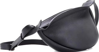 The Row Slouchy Banana Bag Leather Small crossbody bag - Schwarz