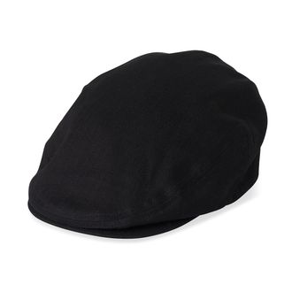 Brixton Kenmore Snap Cap, Newsboy Flat Cap Hat for Men or Women, Snap Bill Closure, Polyester & Wool Blend, Black, One Size