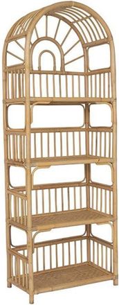 Vente-Unique Regal mit 4 Ablagen - Rattan - Naturfarben - IRISOU