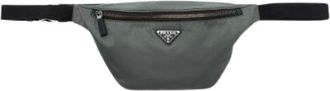 Prada Pre-owned Sac banane en nylon - Femme - Pre-owned - Gris - Taille: ONE Size