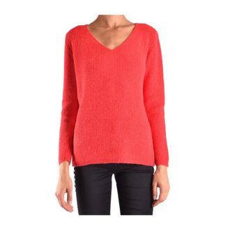 Ermanno Scervino V-Ausschnitt Strickpullover - - Knitwear - Damen - Rot - XS