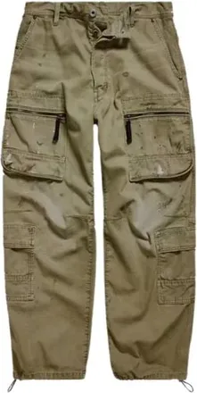 G-Star Homme, Pantalons, Vert, Taille: W33 Jeans Cargo Multi-Poches Coupe Relax