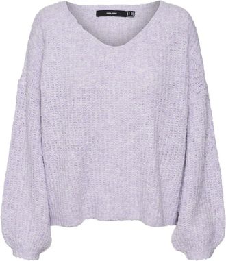 Vero Moda VMJULIETTE LS V-Neck Pullover Boo