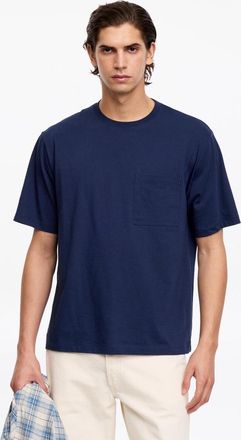 Arket Lockeres T-Shirt Aus Baumwolle -Blau