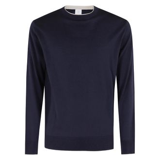 Eleventy Stilvolle Halskette - - Knitwear - Herren - Blau - 2XL