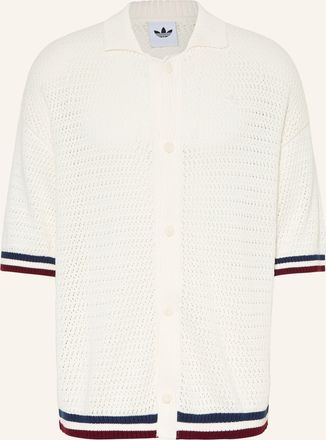 adidas Originals Adidas Originals Strickhemd Munich Loose Fit weiss