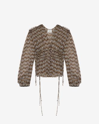 Isabel Marant Top Axeline - Femme - Noir D&eacute;lav&eacute; - Taille34 - Marant &Eacute;toile