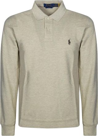 Polo Ralph Lauren Homme, Tops, Beige, Taille: L Polo Coupe Slim Personnalis&eacute;e