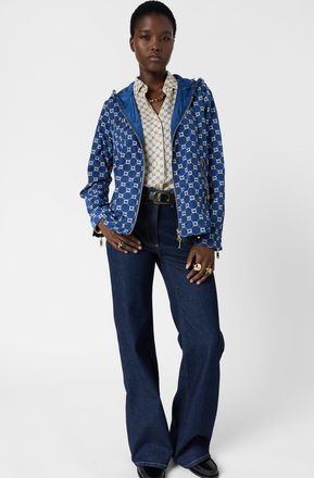 Gerard Darel Parka courte &agrave; monogramme - JULINE - Marine