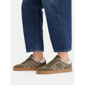Guess Sneakers Guess FLTJAC LEA12 Khakifarben