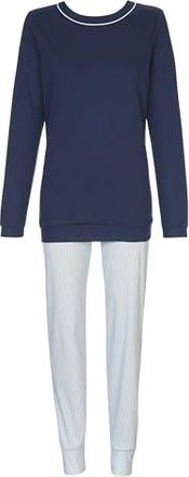 CALIDA Sweet Dreams Pyjama &agrave; Poignets pour Femmes, 100% Coton, Pantalon avec Ceinture &eacute;lastique recouverte de Tissu