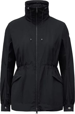 Moncler Zeitlose Schwarze Parka Jacke mit Kapuze - - Jackets - Damen - Schwarzk - 2XL