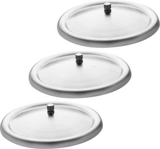 BESPORTBLE 3 St&uuml;ck Praktische Edelstahl Becherdeckel Rund Hitzeisolierend Staubdicht Vielseitig f&uuml;r Tassen und Trinkgl&auml;ser Japanisches Design Langlebig und Leich