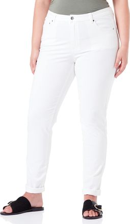 Benetton Damen Pantalone 4VKJD75A5 Hose, Weiß 101, 30