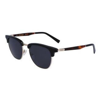 Ferragamo Black Gold Havana Sonnenbrille - - Accessories - Herren - Schwarzk - 53 MM