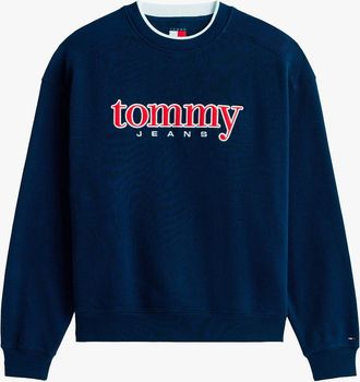 Tommy Hilfiger Sweat col rond en coton m&eacute;lang&eacute;