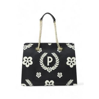 Pollini Puffy Heritage Tote Bag mit abnehmbaren Griffen - - Bags - Herren - Schwarzk - ONE SIZE