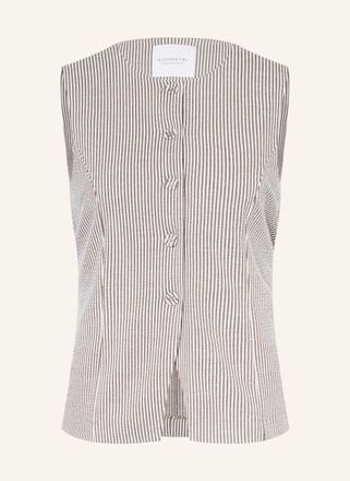 Rich & Royal Blazerweste Aus Jersey braun
