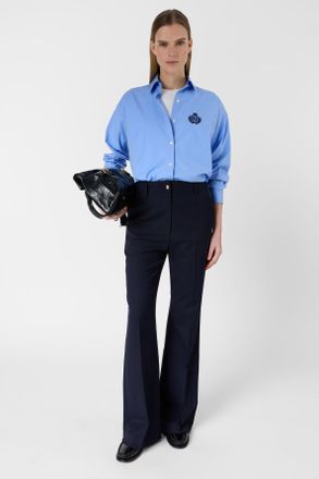 Gerard Darel Pantalon flare de tailleur - ALIYAH - Marine