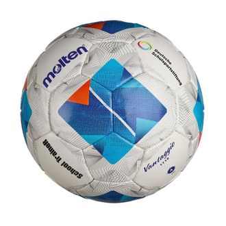 Molten SchoolTraineR Fu&szlig;ball, White/Blue, 4