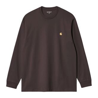 Carhartt Work in Progress Homme, Tops, Brun, Taille: M L/S Chase T-Shirt