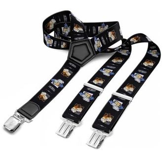 Glamexx24 Bretelles Homme, Largeur 4 cm, R&eacute;glable Bretelles en Forme de Y, 3 Robuste Clips, Avec des Motifs Vari&eacute;s pour Hommes et Femmes