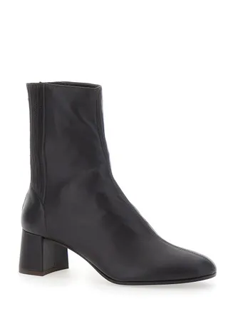 Aquazzura Womens Bootie Saint Honore 50 Brown Suede Sheep Boot