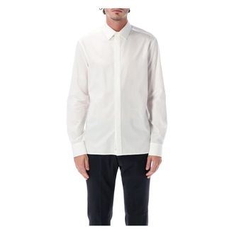 Lanvin Klassisches Hemd mit Grosgrain-Detail - - Shirts - Herren - Wei&szlig; - L