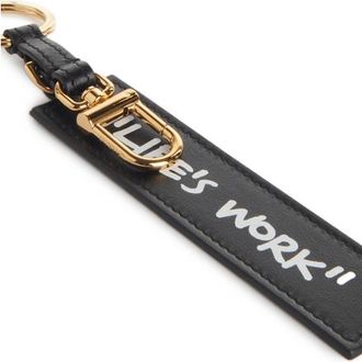 Off-white Porte cl&eacute;s en cuir