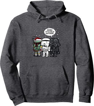 Star Wars Christmas Boba Its Cold Outside Pullover Hoodie