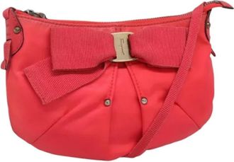 Ferragamo Pre-owned Nylon sacs-ports-paule - Femme - Pre-owned - Rose - Taille: ONE Size