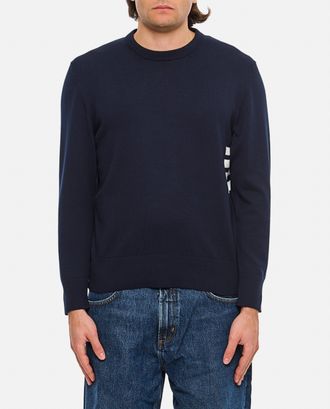 Thom Browne Rundhalspullover Mit 4-bar-streifen