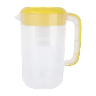 Hemoton Carafe &agrave; eau en plastique de 4000 ml avec couvercle - capacit&eacute; - R&eacute;servoir &agrave; eau transparent - Th&eacute; glac&eacute; - Carafe froide - Avec balance de couvercle p