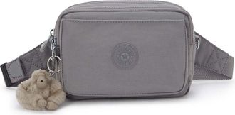 Kipling ABANU MULTI Kleine Umhängetasche, die in eine Hüfttasche umgewandelt werden kann, Inviting Grey (Grau)