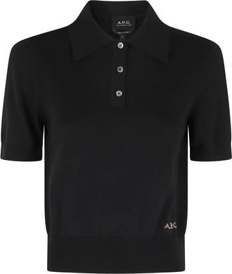 A.P.C. A.p.c., Femme, Pulls, Noir, Taille: 40 FR Polo