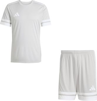 adidas Herren Set Trikot + Hose Squadra 25 Team Light Grey/White 3XL