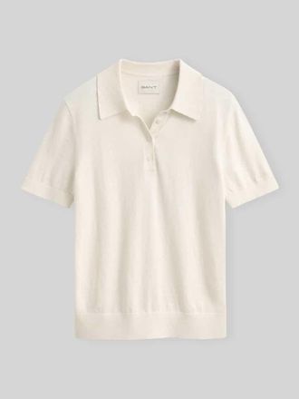 GANT Regular Fit Poloshirt aus Baumwoll-Kaschmir-Mix