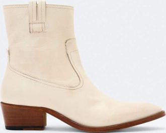 AllSaints bottines &agrave; zip Jura en blanc &eacute;cru