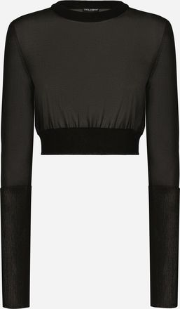 Dolce & Gabbana Pullover Aus Viskose - Frau Strickwaren Schwarz 42