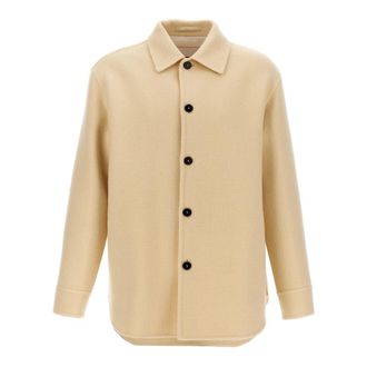 Jil Sander Wollmantel - - Jackets - Herren - Beige - L