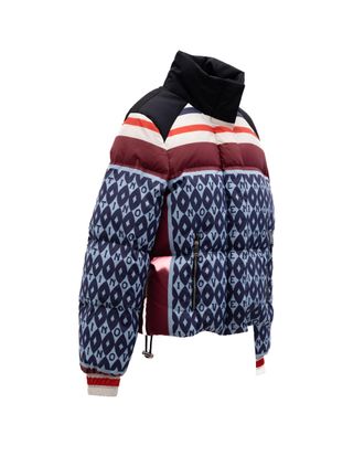 Valentino Garavani Logo-Monogram Quilted Down Jacket - Navy