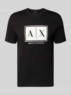 A|X Armani Exchange T-Shirt mit Logo und Rundhalsausschnitt