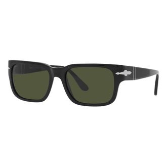 Persol Schwarz/Gr&uuml;ne Sonnenbrille - - Accessories - Herren - Schwarzk - 58 MM