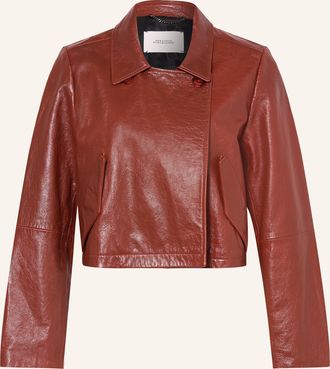 Dorothee Schumacher Dorothee Schumacher Lederjacke Broken Shine rot