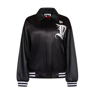 DKNY Dkny, Femme, Vestes, Noir, Taille: 36 FR Veste coupe-vent en mati&egrave;res mixtes