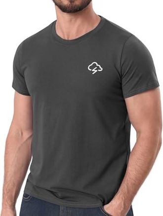 iClosam T-Shirt Homme imprim&eacute; &eacute;l&eacute;gant T-Shirts &agrave; Manches Courtes pour Homme T Shirts &agrave; col Rond Coton, id&eacute;al pour l&eacute;t&eacute; Coupe Classique